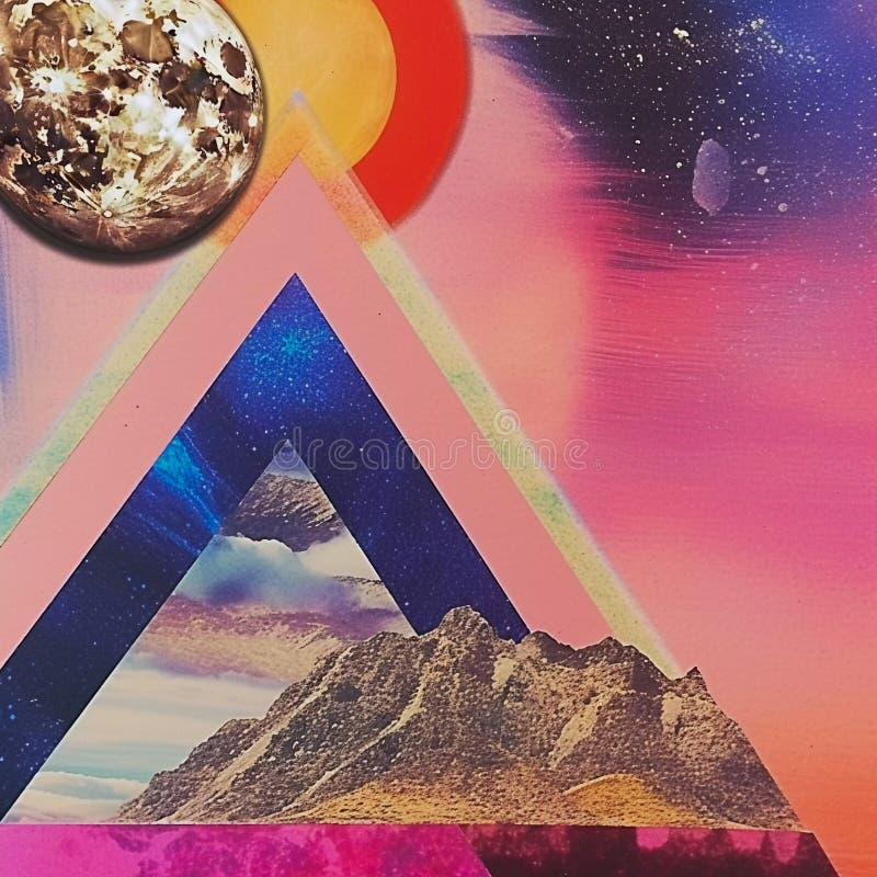 Visions Beyond Reality: Abstract Surreal Landscape Collage Art ...