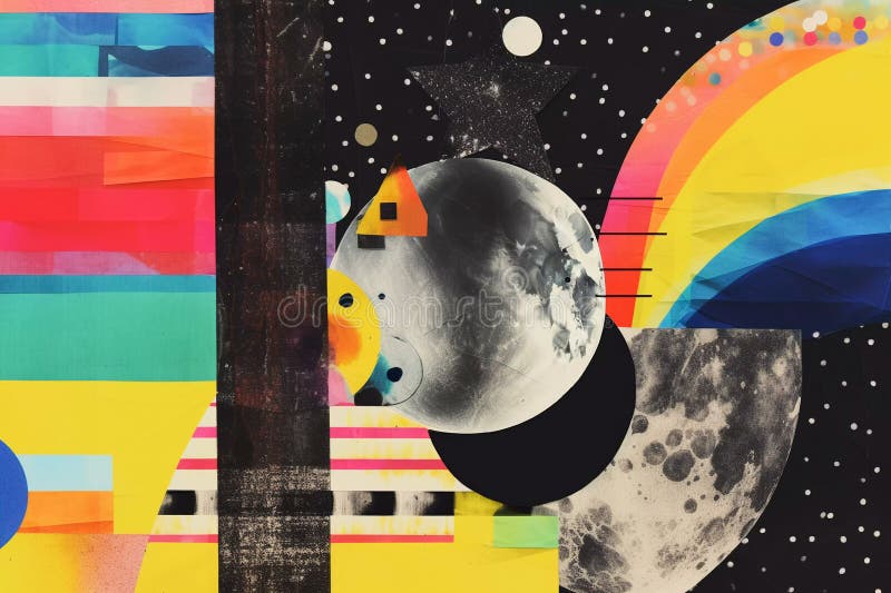 Visions Beyond Reality: Abstract Surreal Landscape Collage Art ...