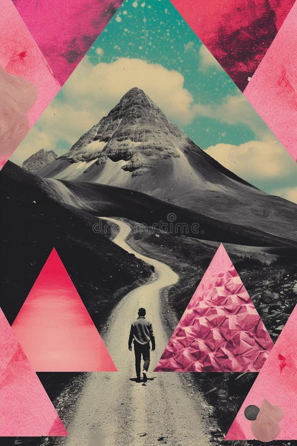 Visions Beyond Reality: Abstract Surreal Landscape Collage Art ...