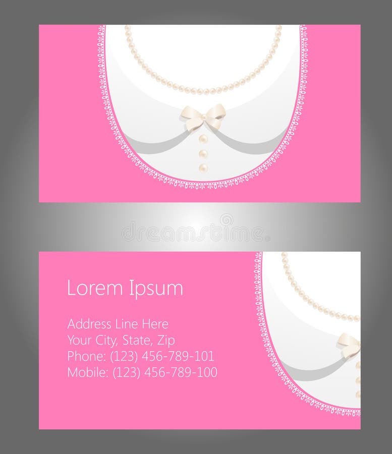 Visit card stock vector. Illustration of women, contemporary - 41070840