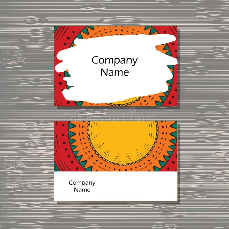 Visit card template stock illustration. Illustration of voucher - 75939799