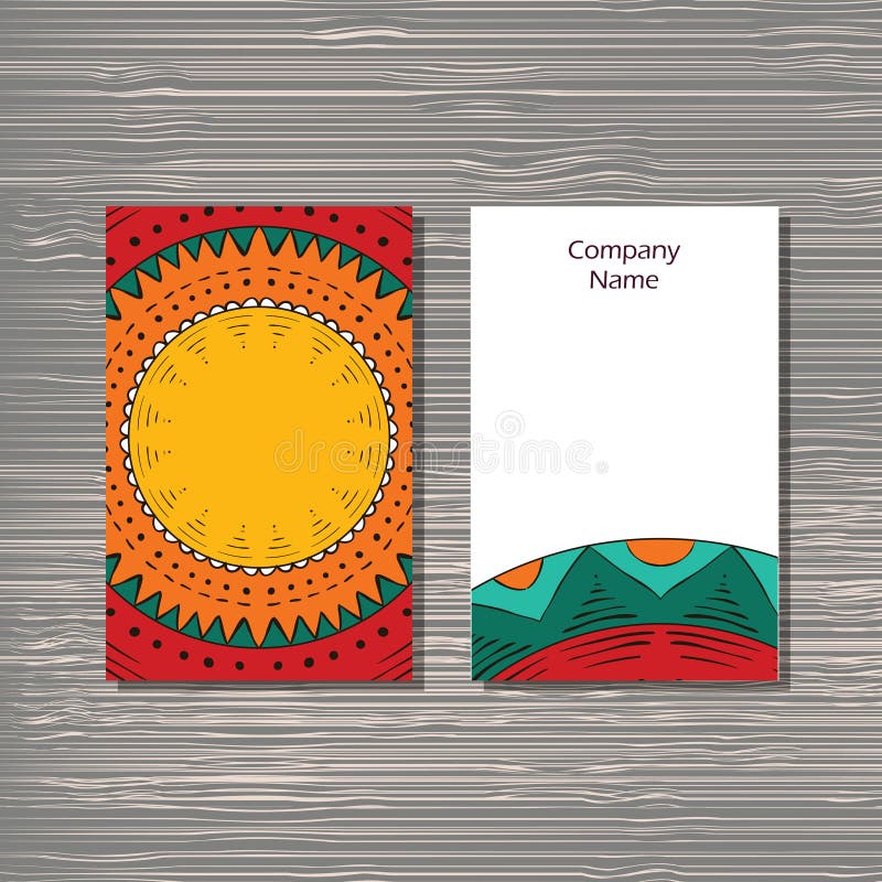 Visit card template stock illustration. Illustration of graphic - 75939811