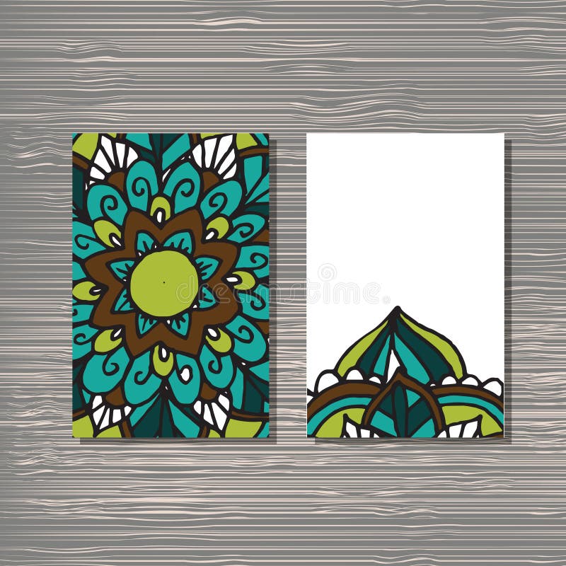 Visit card template stock illustration. Illustration of back - 80216505