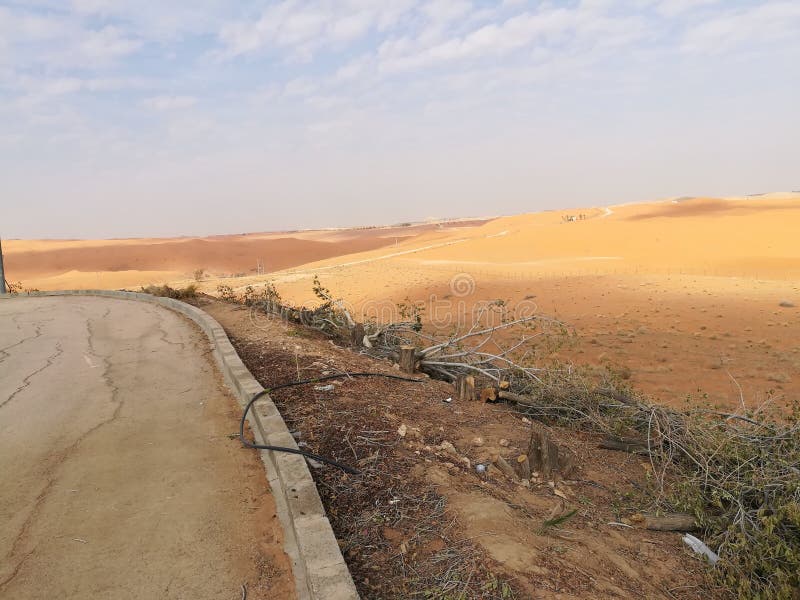 A Visit in Desert Beautiful View Stock Image - Image of street, desert ...
