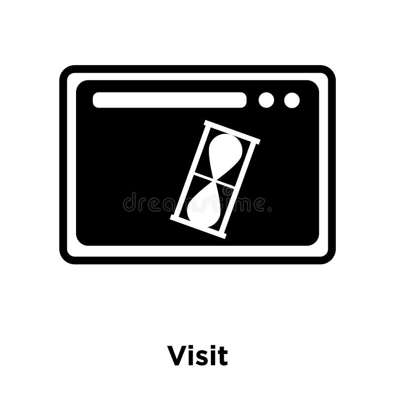 Visit Icon in Trendy Design Style. Visit Icon Isolated on White ...