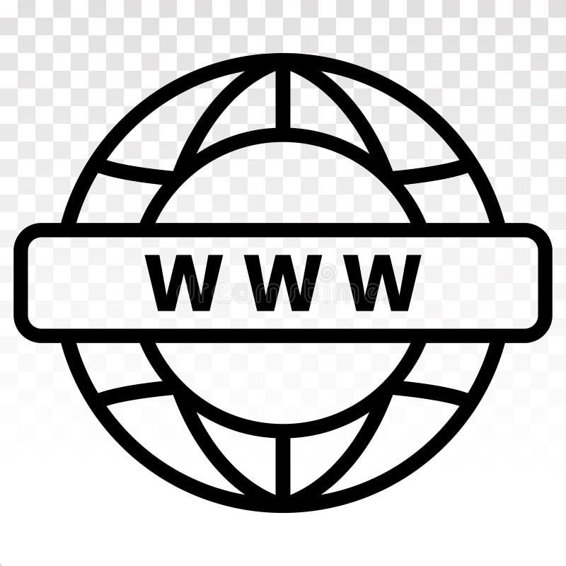 Visit Internet Online or Www Web Page Line Art Vector Icon for Apps and ...