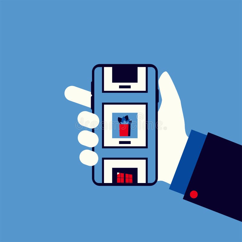 Visit Museum Online Mobile Stay Home Vector Stock Illustration ...