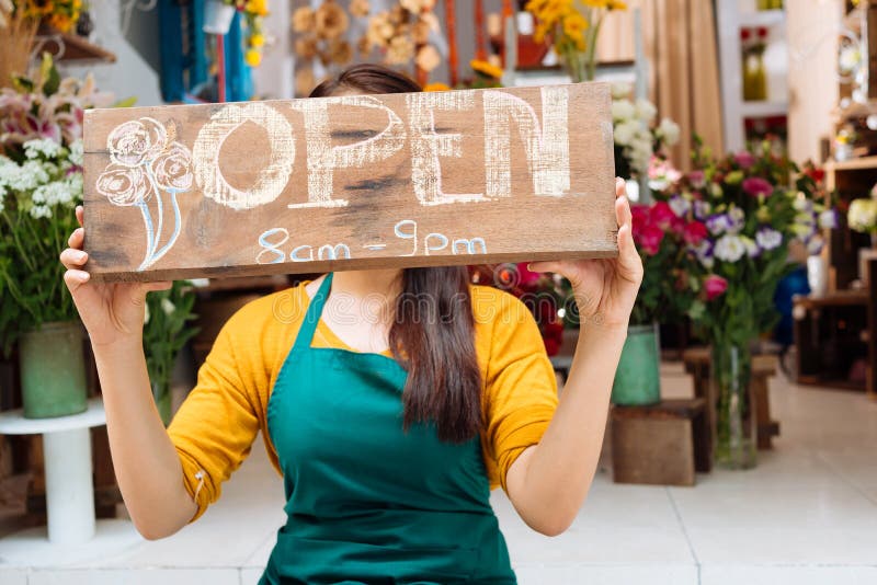 Visit my shop! stock image. Image of bunch, salesperson - 46499805