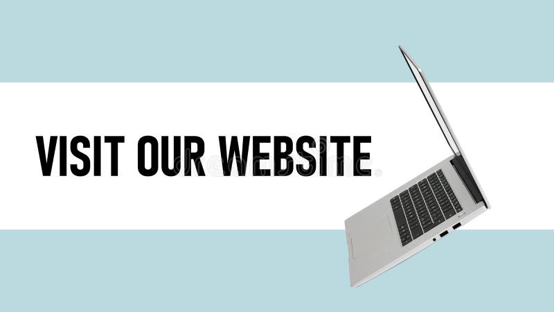 Visit Our Website is Shown Using the Text Stock Photo - Image of ...