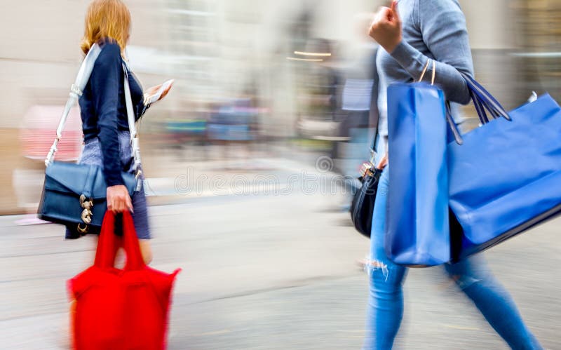Visit the shops in city stock photo. Image of city, bags - 148968574