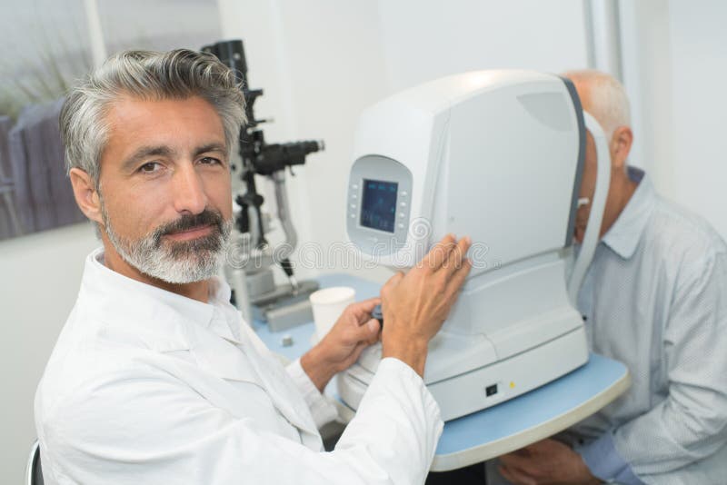 Visit to optician stock photo. Image of healthcare, optometrist - 95336052