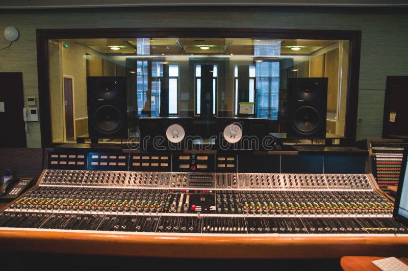 A visit to RAK Studios editorial stock photo. Image of cables - 277561568