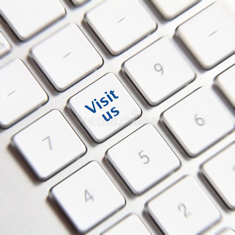 Visit us button stock photo. Image of sign, keypad, website - 36590514