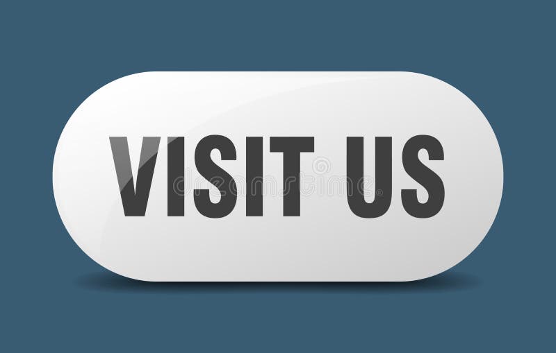 Visit Us Button. Sticker. Banner. Rounded Glass Sign Stock Vector ...