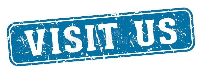 Visit Us Rectangular Sign. Visit Us Stamp Stock Vector - Illustration ...