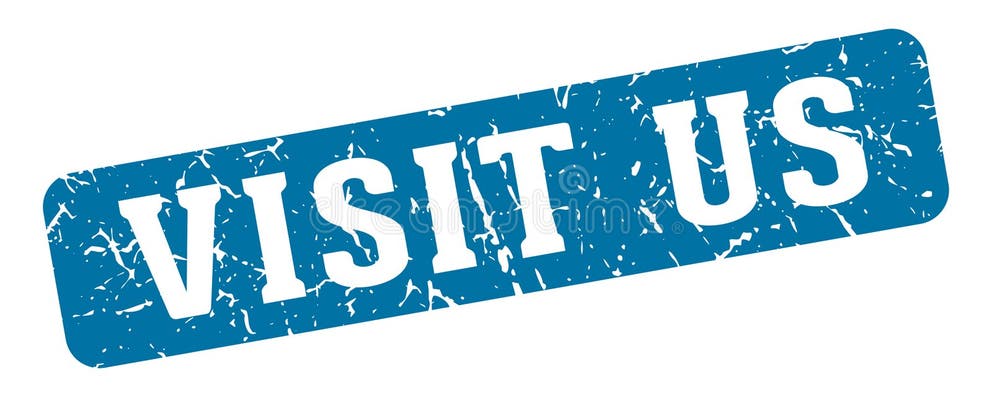 Visit Us Rectangular Sign. Visit Us Stamp Stock Vector - Illustration ...