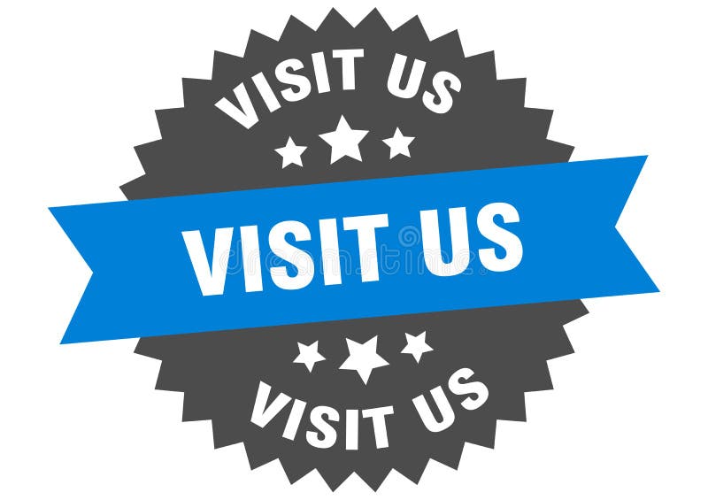 Visit Us Round Ribbon Isolated Label. Visit Us Sign Stock Vector ...