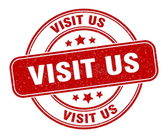 Visit Us Stamp. Visit Us Label. Round Grunge Sign Stock Vector ...