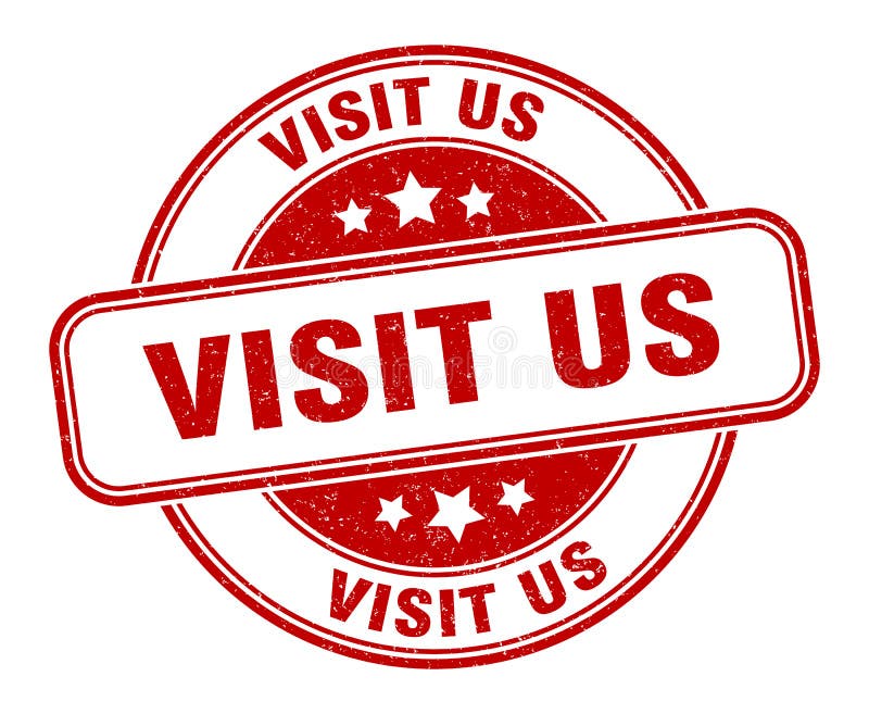 Visit Us Stamp. Visit Us Label. Round Grunge Sign Stock Vector ...