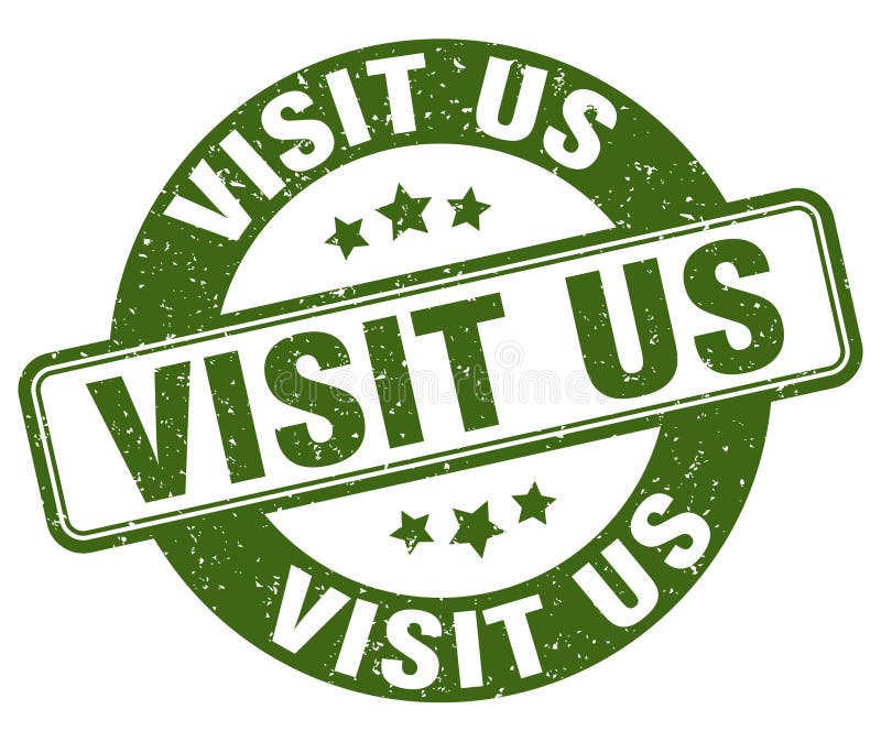 Visit Us Stamp. Visit Us Label. Round Grunge Sign Stock Vector ...