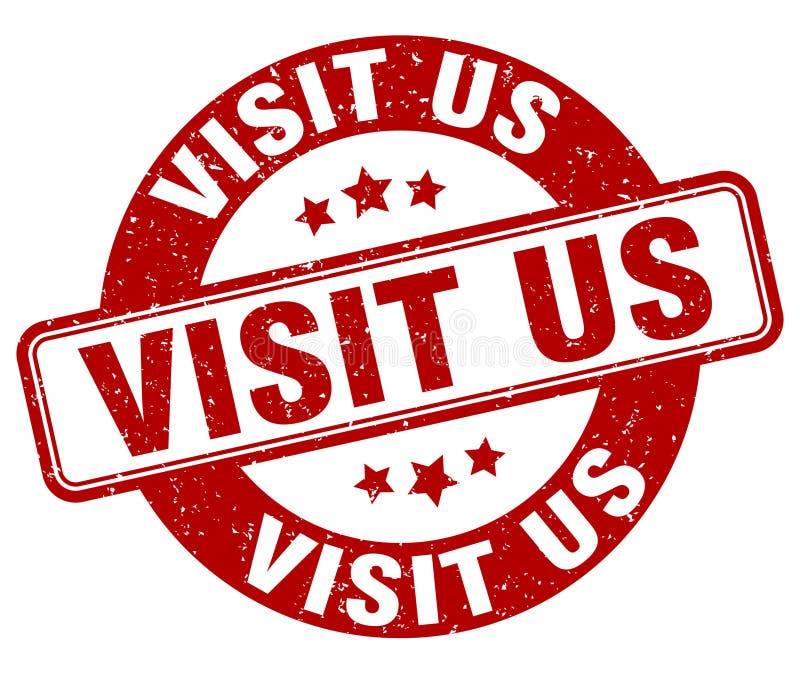 Visit Us Stamp. Visit Us Label. Round Grunge Sign Stock Vector ...