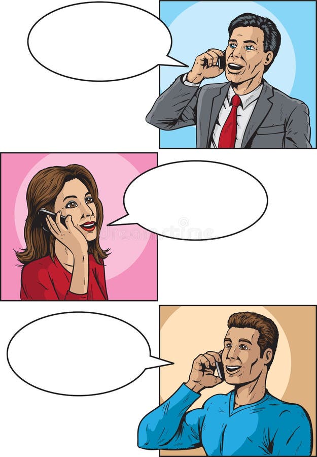 Los Paneles De La Conversación Stock de ilustración - Ilustración de ...