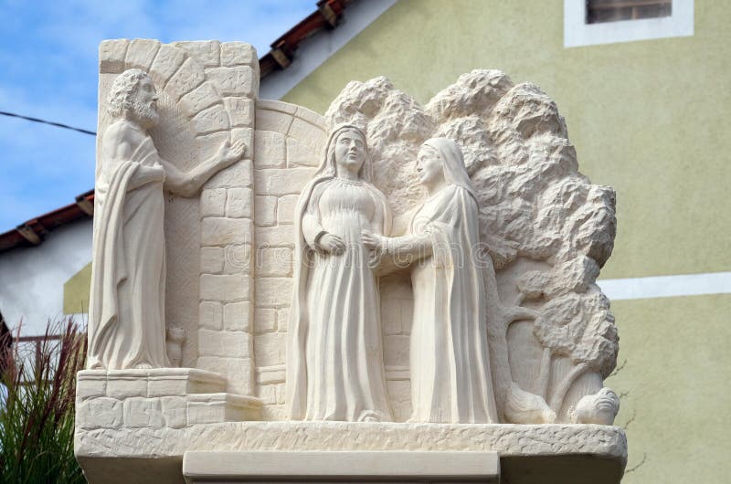 Visitation Van Heilige Maagdelijke Mary Stock Foto - Image of ...