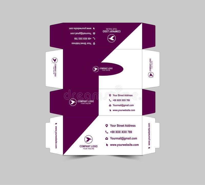 Template Maroon Paper Towel Packaging Vector Illustration Stock ...