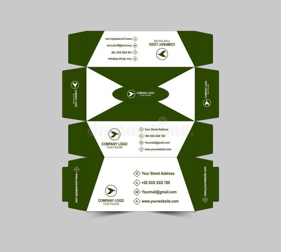 Tissue Box Design Template Paper Towel Packaging Stock Vector ...