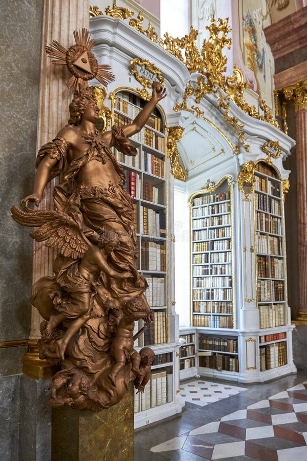 The Famous Library of Admont Abbey Editorial Stock Image - Image of ...