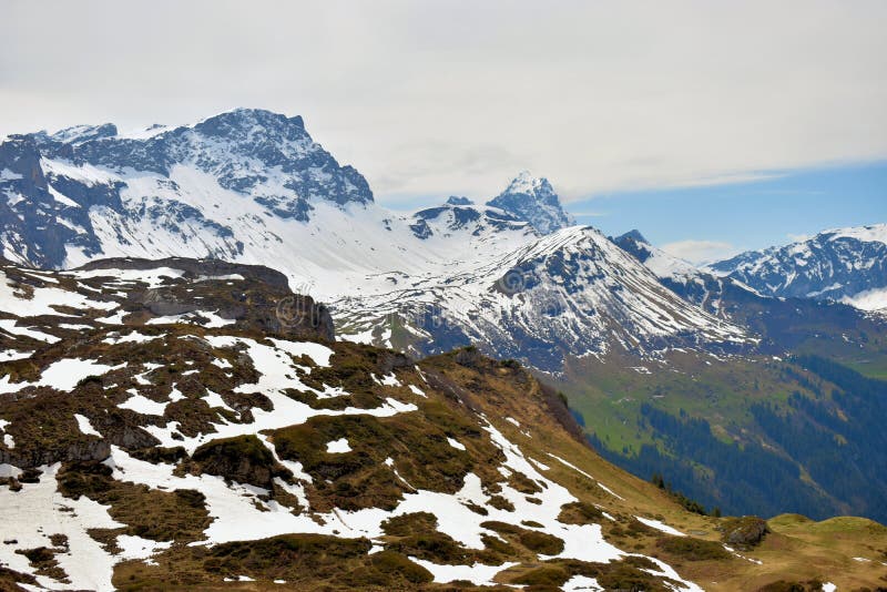 Breathtaking View at the Klausenpass in Switzerland 8.5.2020 Stock ...