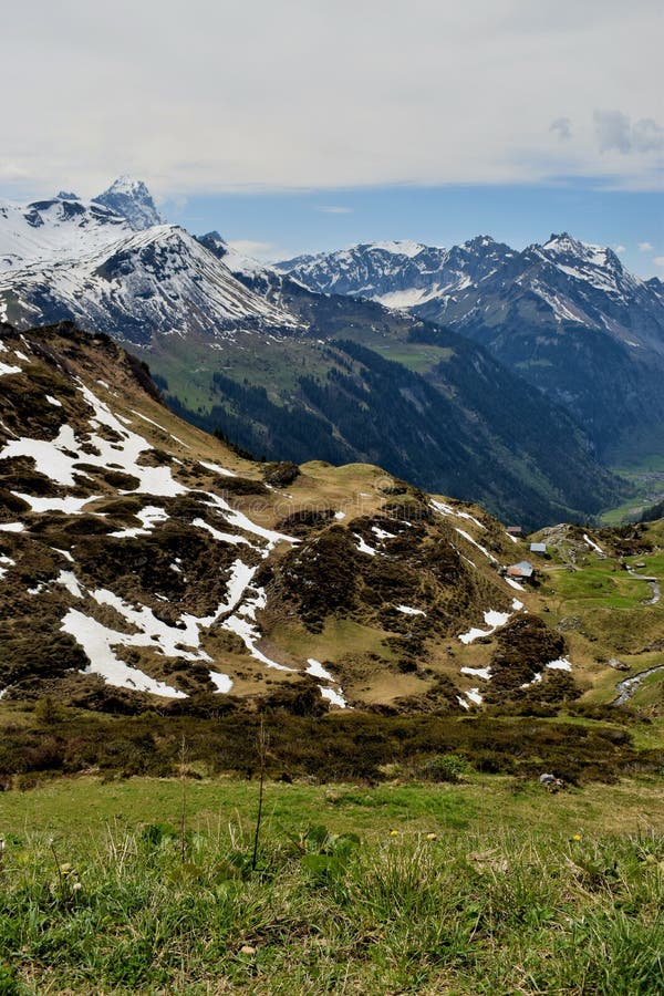 Breathtaking View at the Klausenpass in Switzerland 8.5.2020 Stock ...
