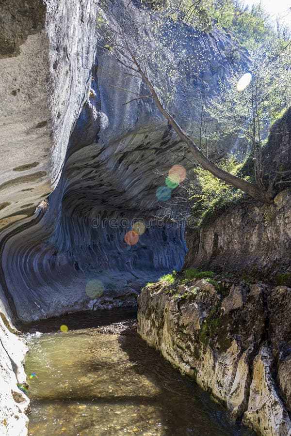 Visiting the Banita Gorges stock photo. Image of learn - 373096896