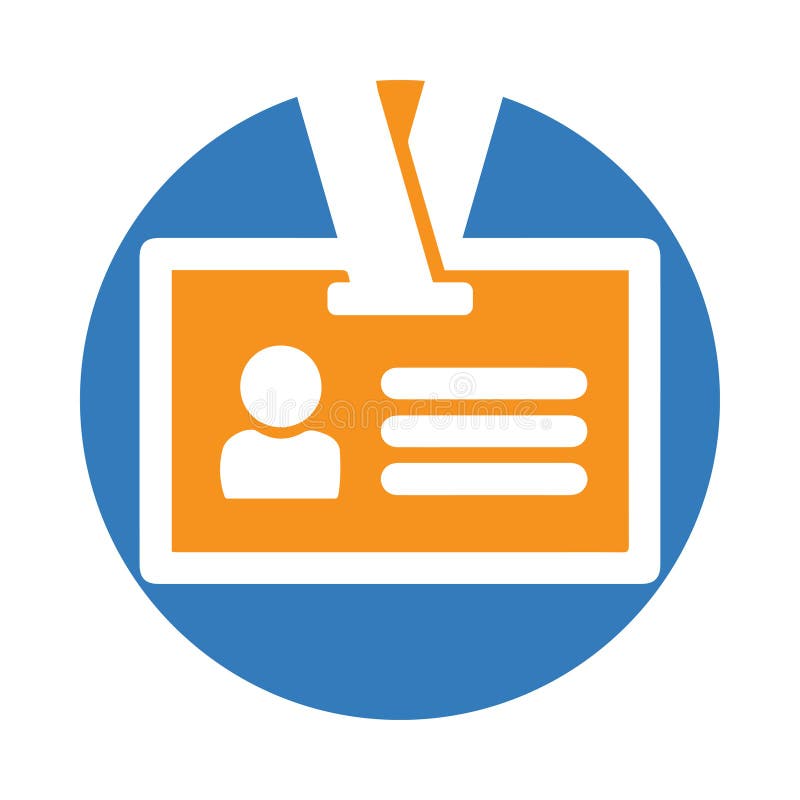 Visiting Card, Badge, ID Card, Office Badge, ID Badge Icon Stock Vector ...