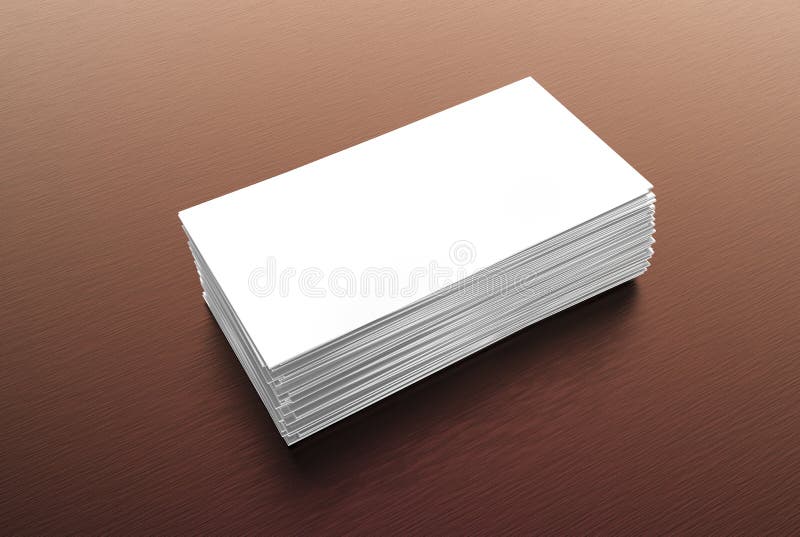 Visiting Card Blank Mockup, Template, on a Dark Background. Stock ...