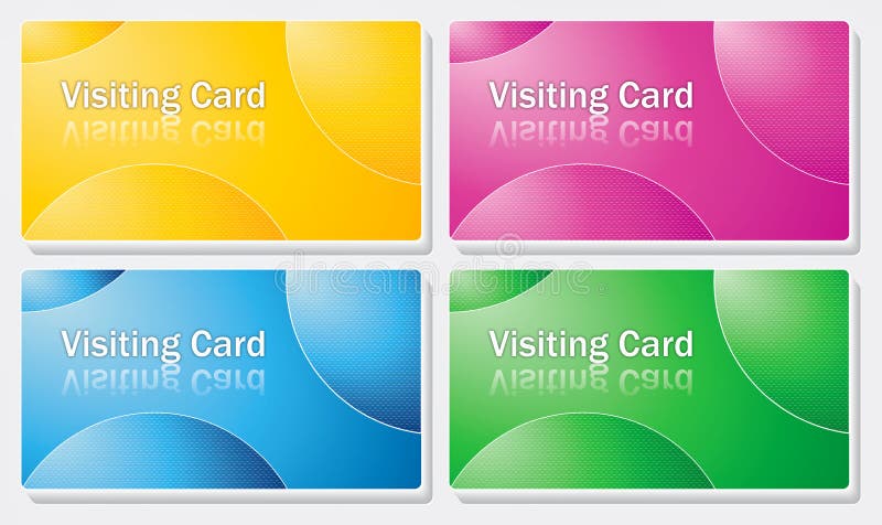Visiting Card - Simple Color Design Picture. Image: 20579550