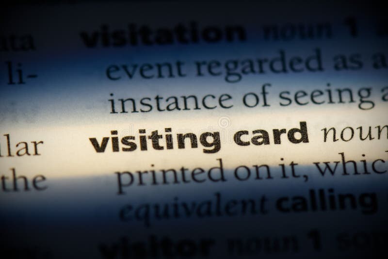 Visiting card stock image. Image of idea, reference - 161394199