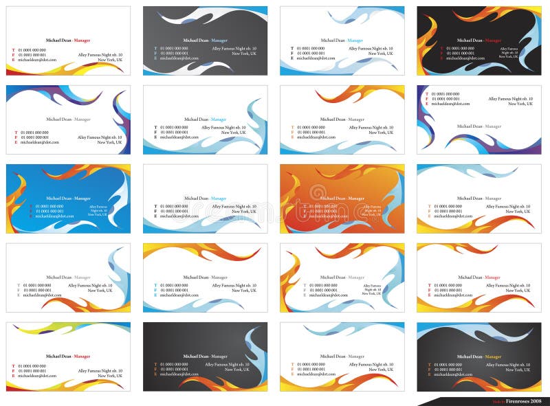 Visiting cards stock vector. Illustration of card, fresh - 6206456