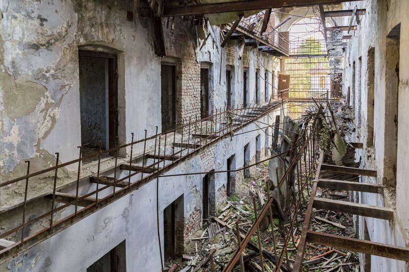 Visiting the Doftana Penitentiary Ruins Stock Image - Image of ...