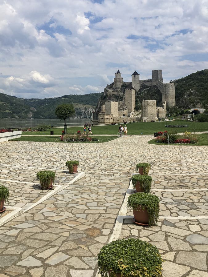 Visiting the Golubac Fortress Editorial Photography - Image of tourism ...