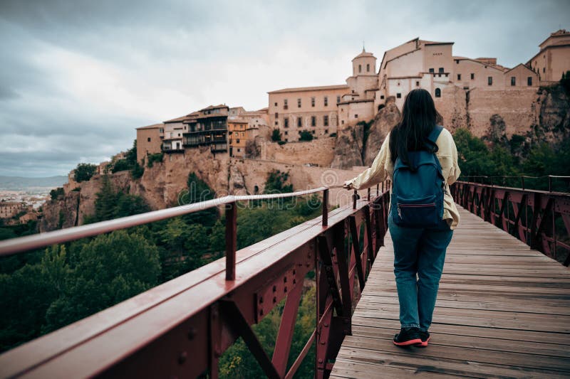 Visiting the Hanging Houses of Cuenca. San Pablo Bridge, Spain ...