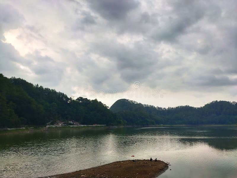 Visiting Lake when Still Cloudy Stock Image - Image of visiting, beauty ...