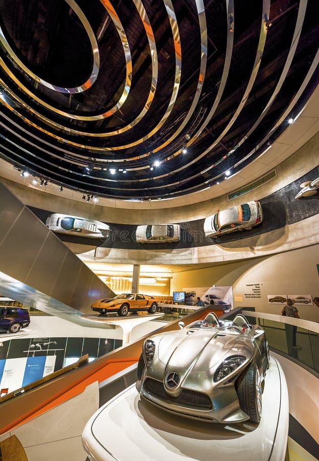 Visiting Mercedes Benz Museum Editorial Stock Image - Image of interior ...