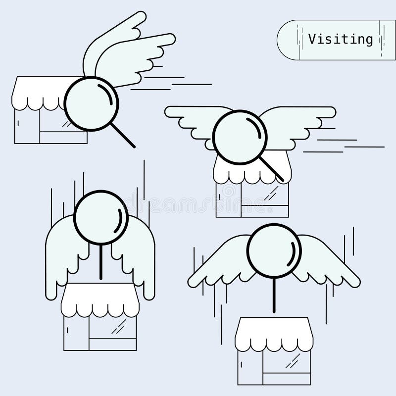 Visiting Online Store stock vector. Illustration of page - 187259071
