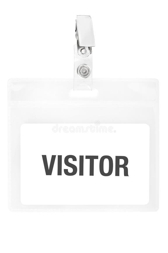 Visitor badge or ID pass stock photo. Image of company - 22807936