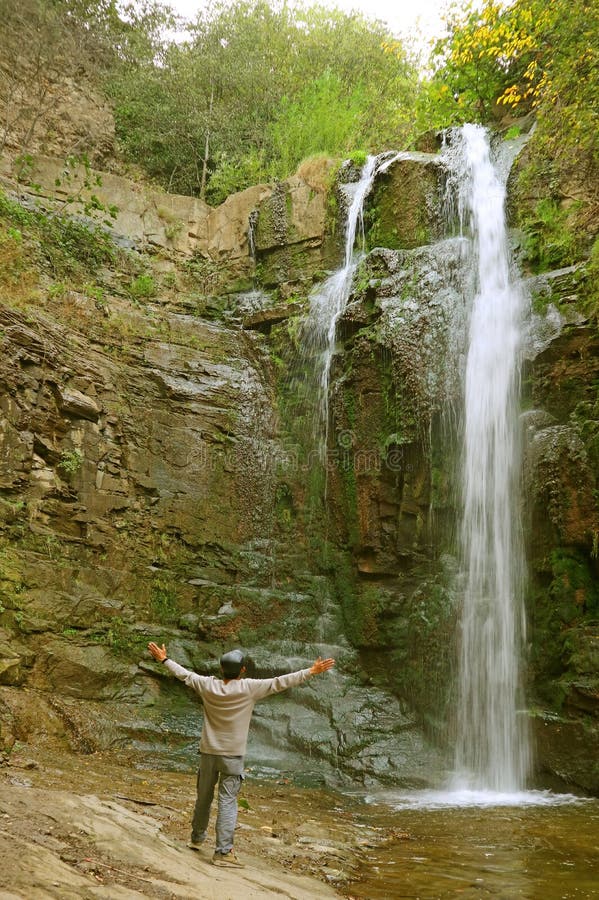 Visitor Impressed with Leghvtakhevi Waterfall, One of the Popular ... Visitor Impressed with Leghvtakhevi Waterfall, One of the Popular ...