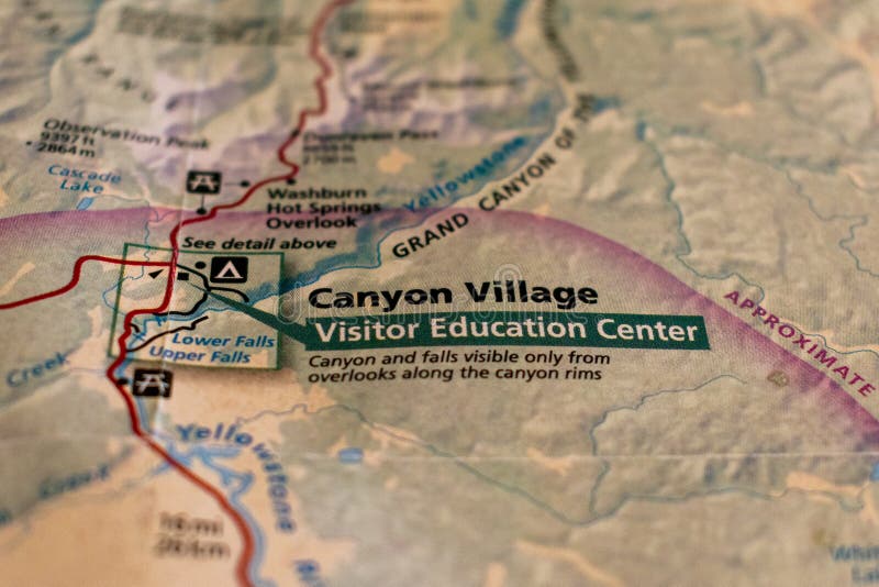 Visitor Map Yellowstone National Park Editorial Photo - Image of ...