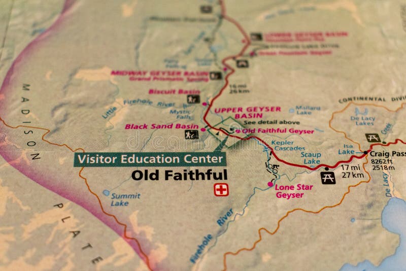 Map Yellowstone National Park Indiana Stock Photos - Free & Royalty ...