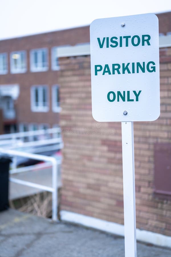 Visitor Parking only stock photo. Image of alert, traffic - 373208104