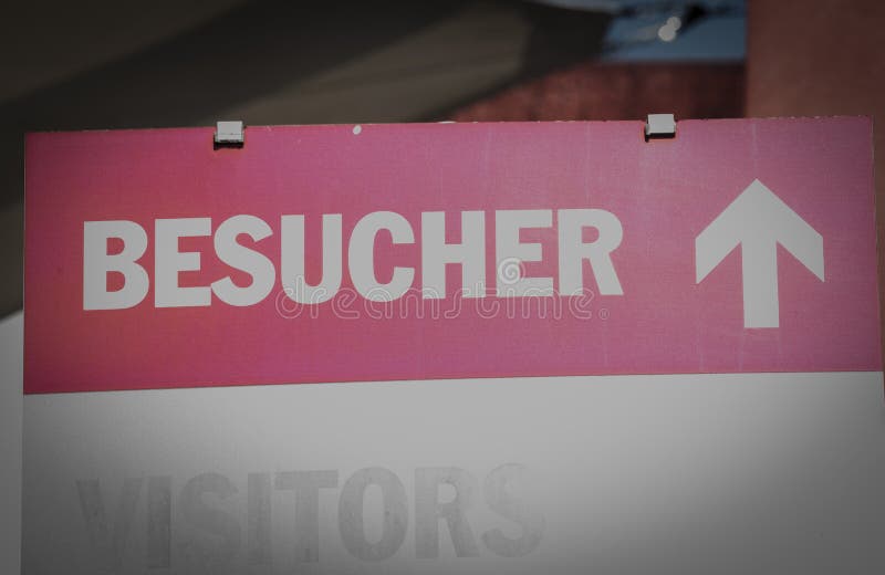 Visitor Sign for Friends that Come To Visit Stock Photo - Image of ...